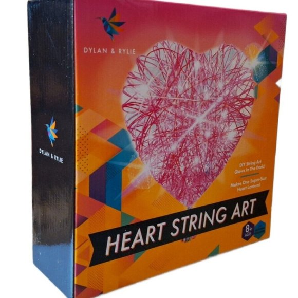 Dylan & Rylie | Toys | Heart String Art Kit For Kids Lighted Heart ...